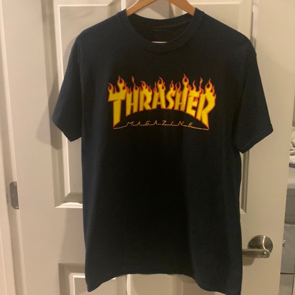 Thrasher | Shirts | Vintage Thrasher Magazine Flame T Shirt | Poshmark